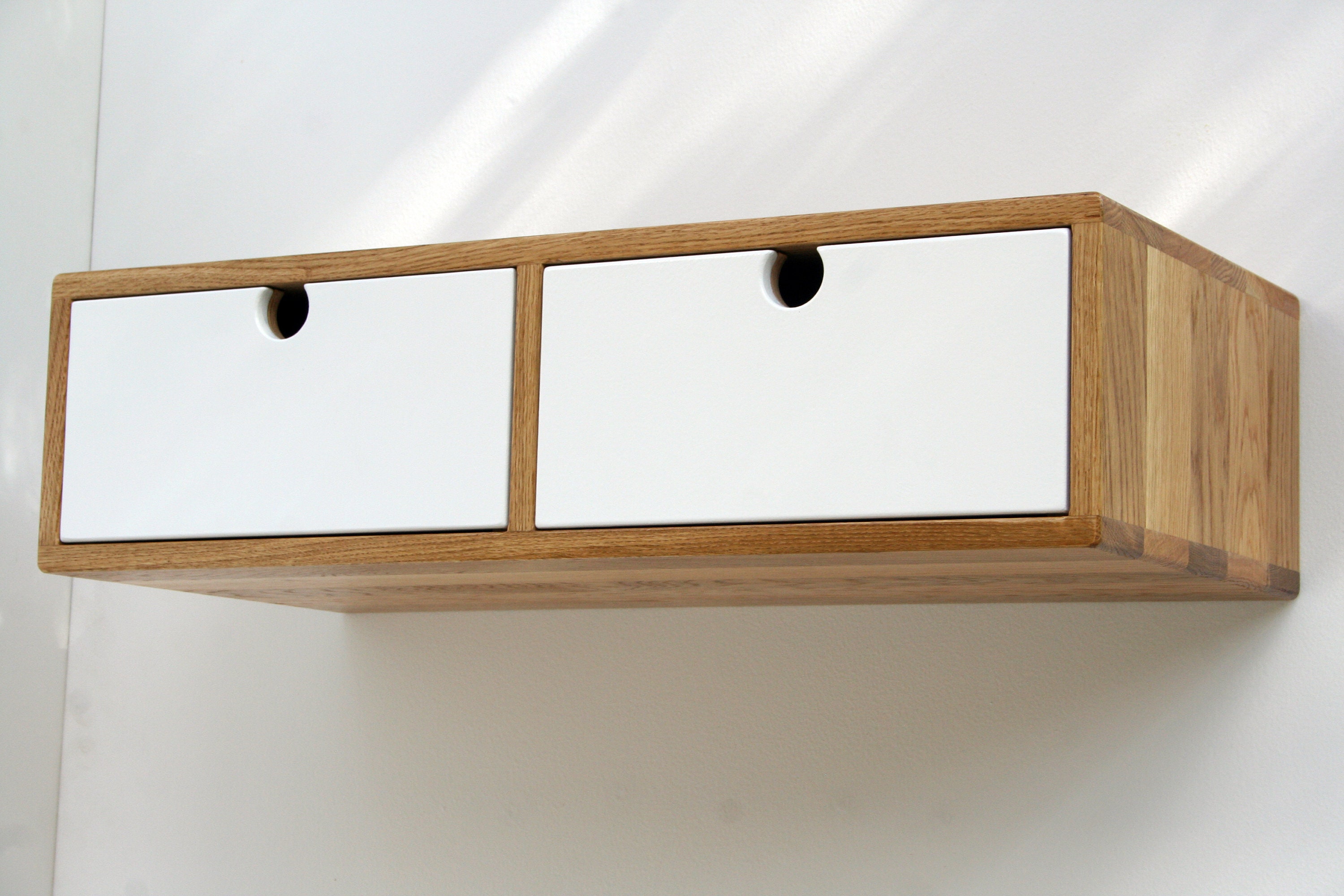 Dressing Table With Drawers / White Oak / Dark Oak - Etsy