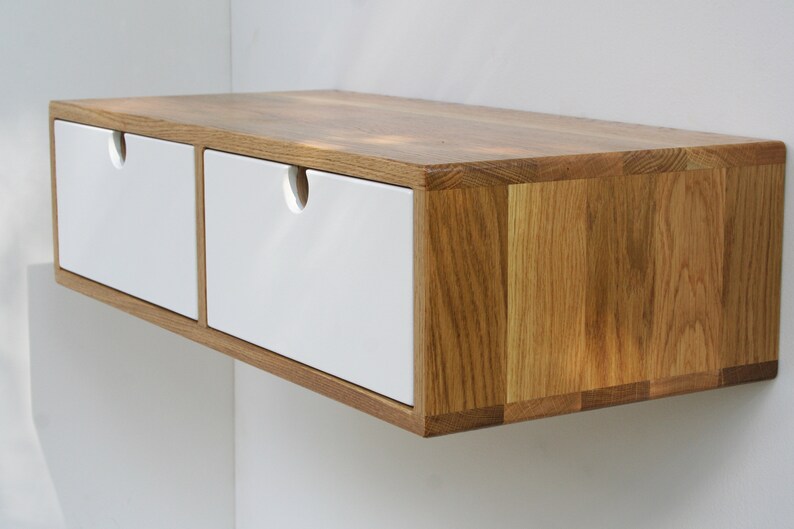 Dressing Table With Drawers / White Oak / Dark Oak - Etsy