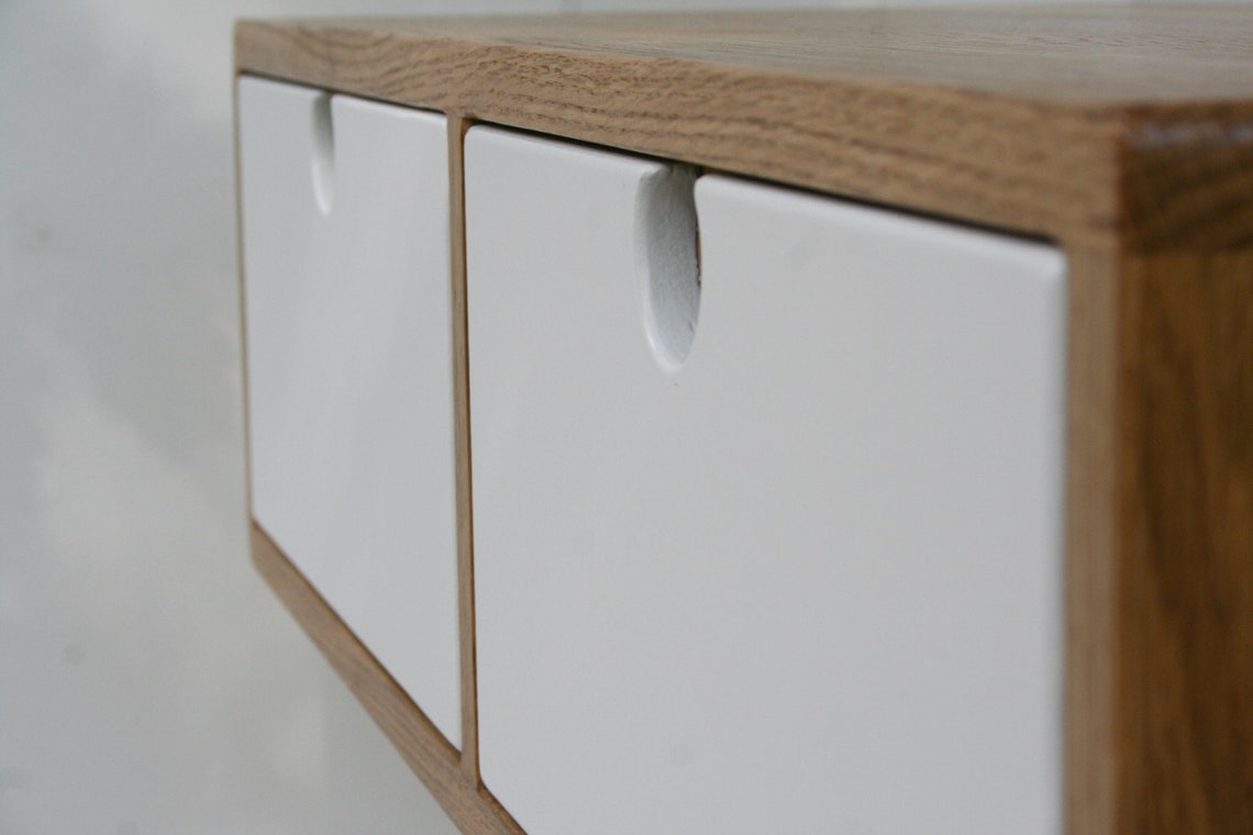 Dressing Table With Drawers / White Oak / Dark Oak | Etsy