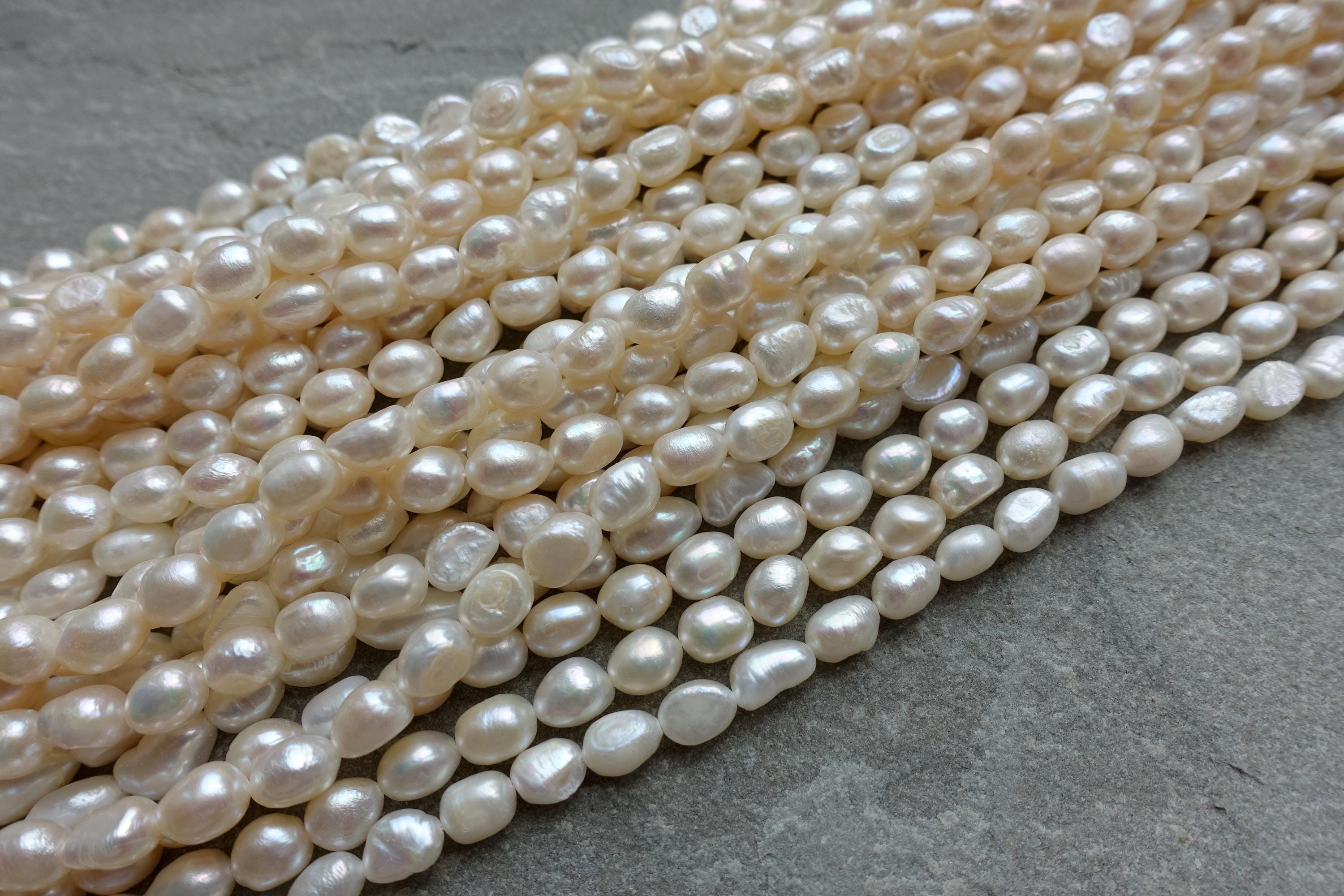 Natural Baroque Freshwater Pearl Beads, Irregular Nugget Pearl Strand ...