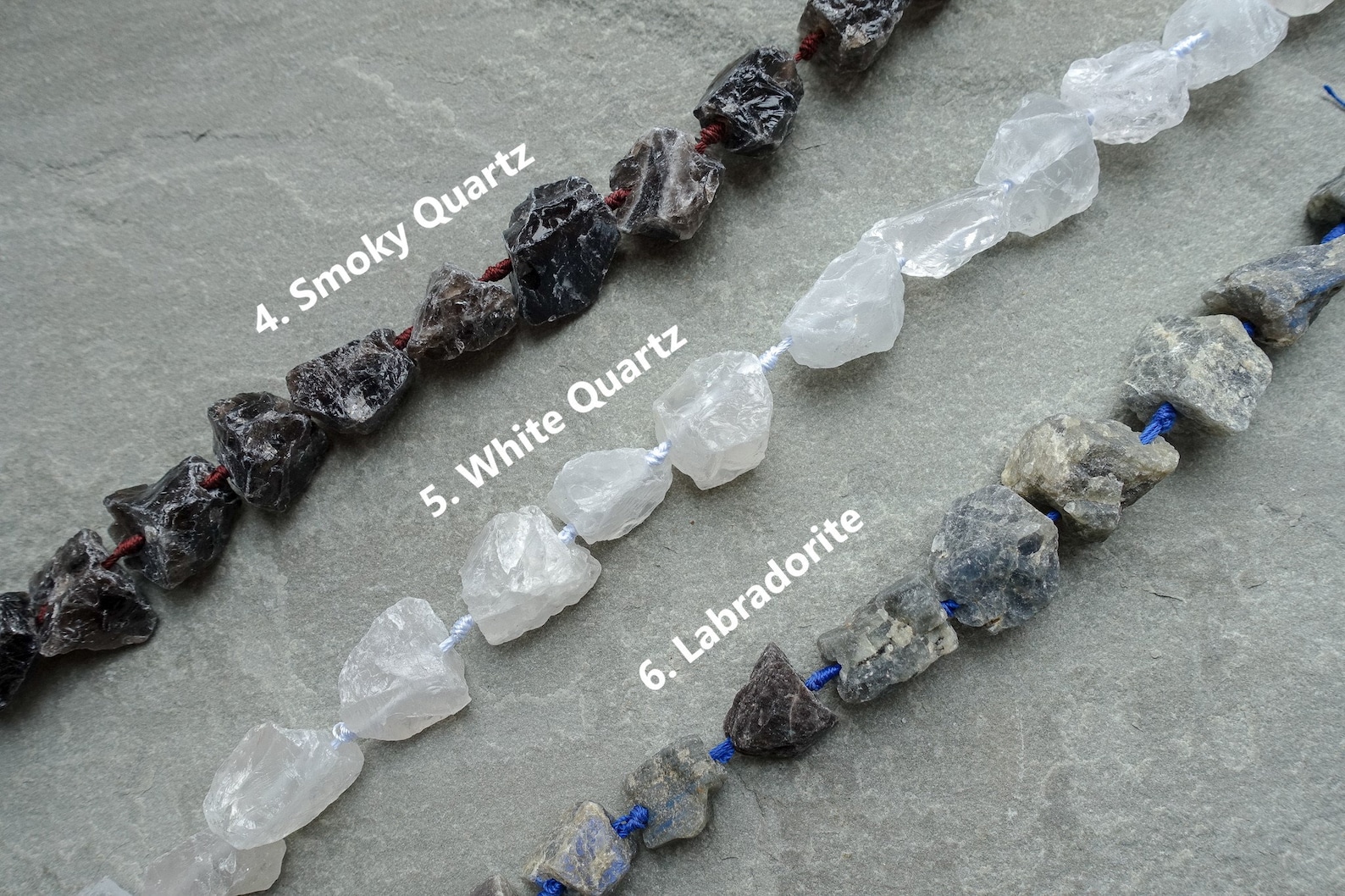 Natural Raw Chunky Crystal Nugget Beads Untreated Ore Beads - Etsy UK