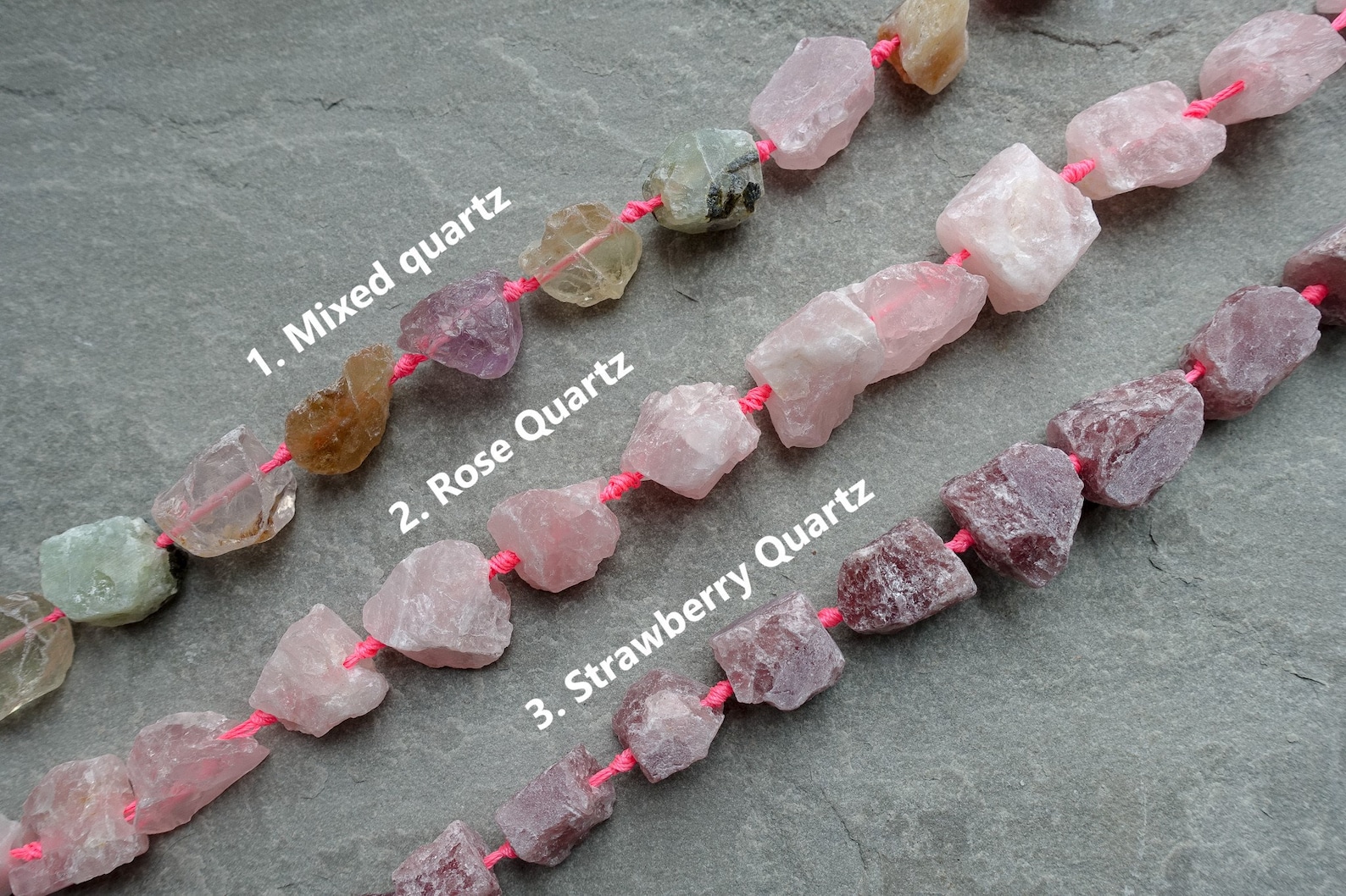 Natural Raw Chunky Crystal Nugget Beads Untreated Ore Beads - Etsy UK