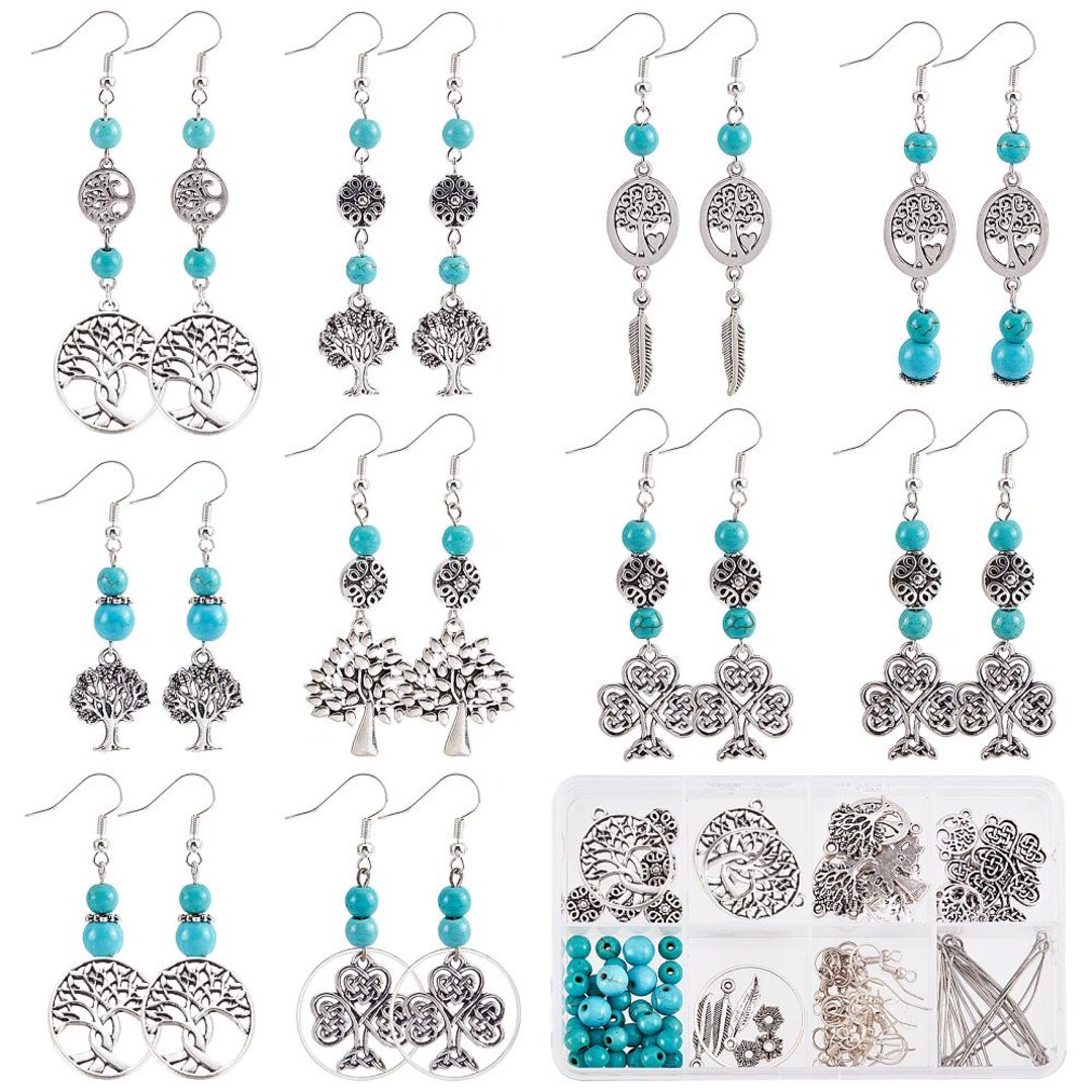 20% Sale Tree of Life DIY Earring Jewelry Kit, 10 Pairs Celtic Knot ...