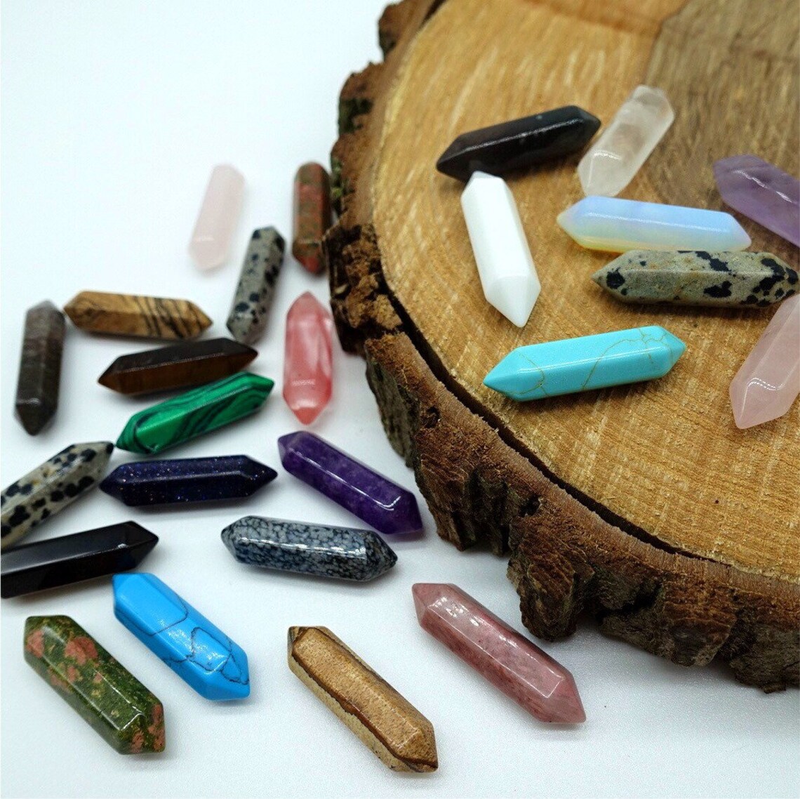Crystal Point Gemstone Pillar Point Cab Bullet Without - Etsy