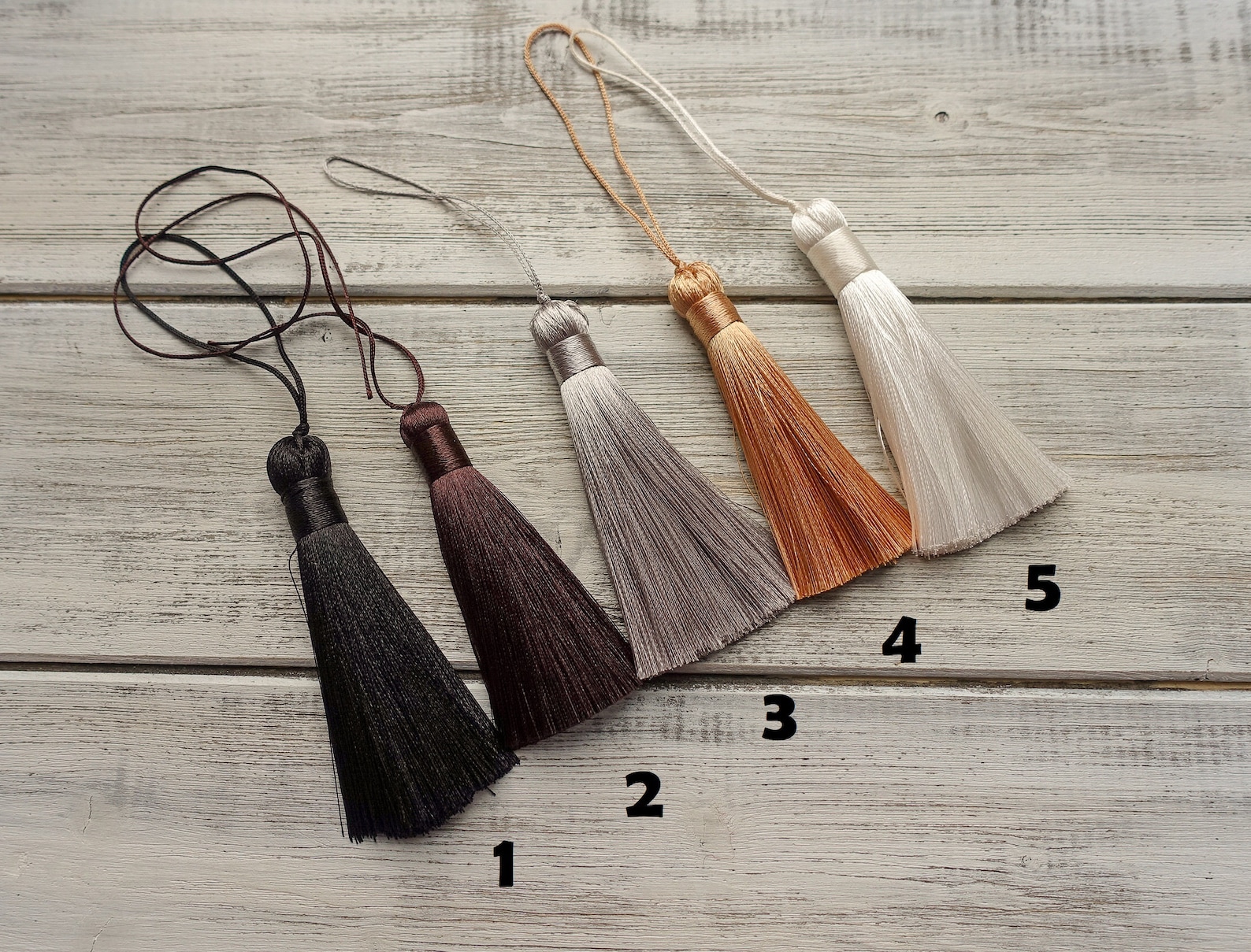 25 Colours 8cm Silk Mala Tassel High Quality Tassels With - Etsy