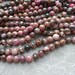 4 Sizes - Natural Round Rhodonite Jasper Beads, 4mm 6mm 8mm 10mm ...