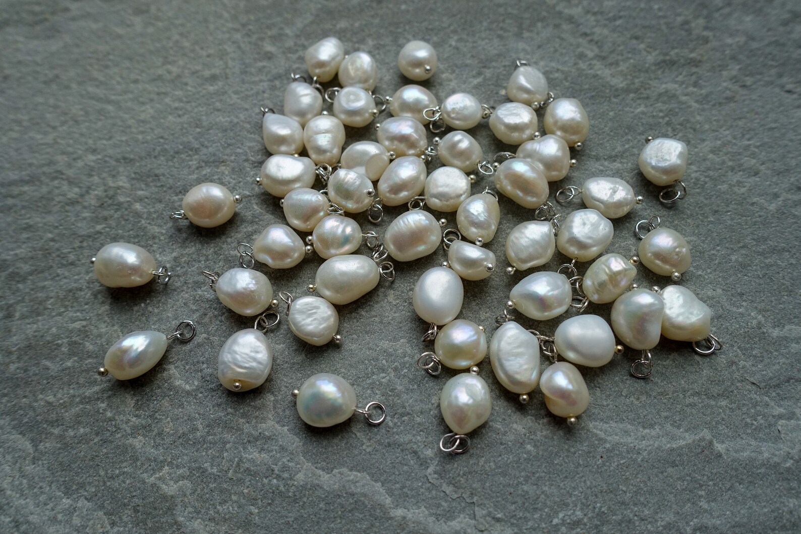 Keshi Style Pearls Charm Freeform Natural Pearl Bead Pendant | Etsy