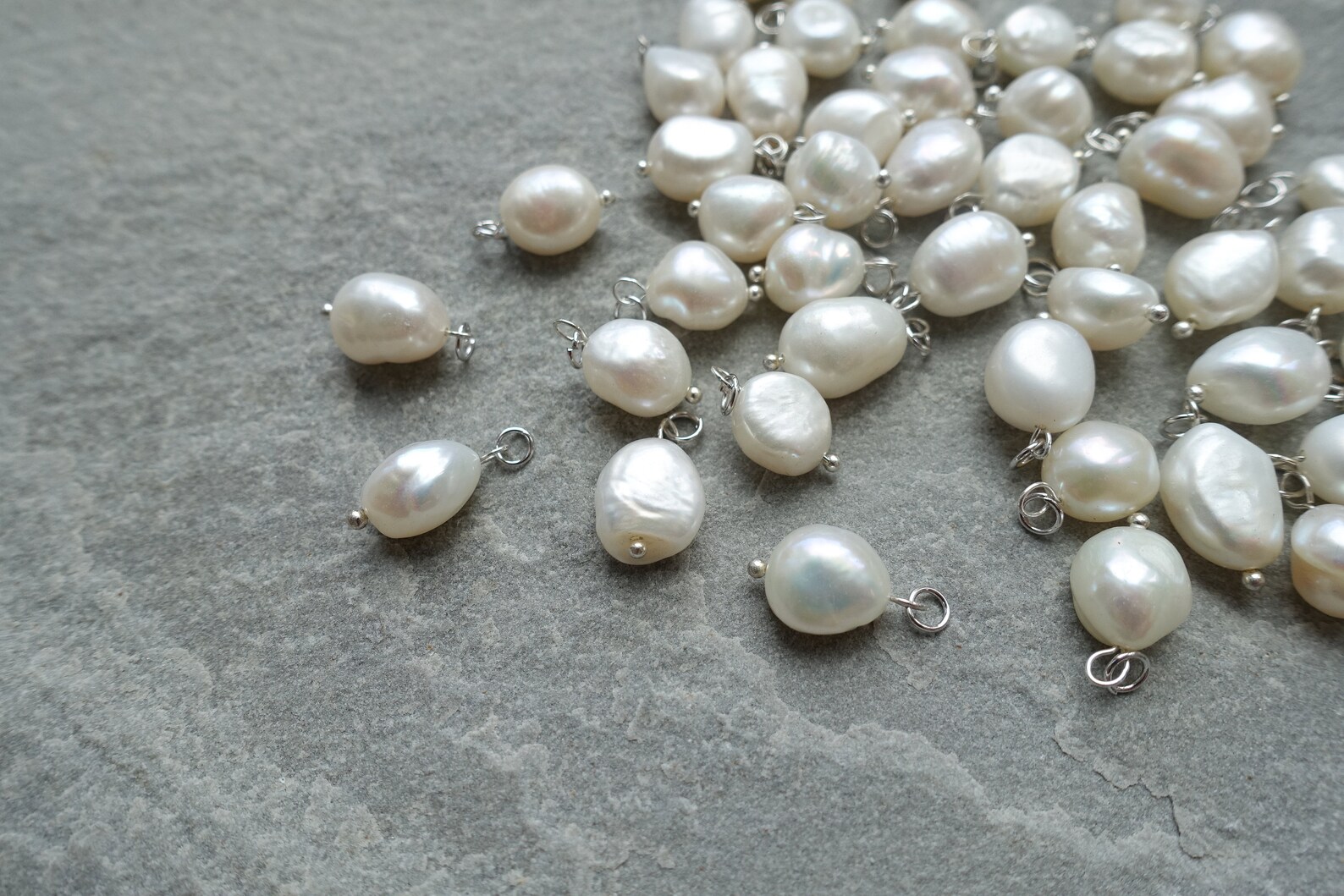 Keshi Style Pearls Charm Freeform Natural Pearl Bead Pendant | Etsy