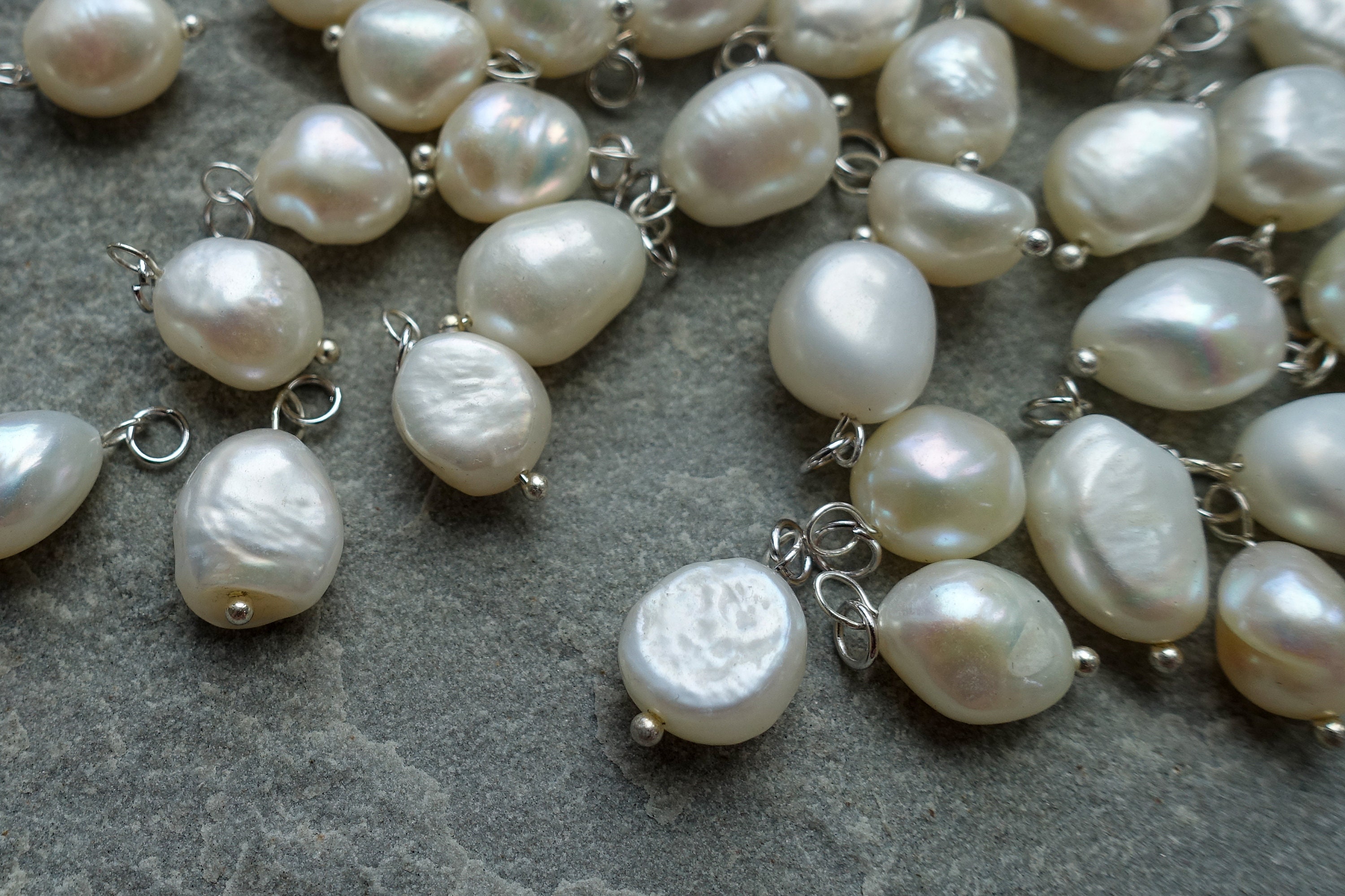 Keshi Style Pearls Charm Freeform Natural Pearl Bead Pendant | Etsy