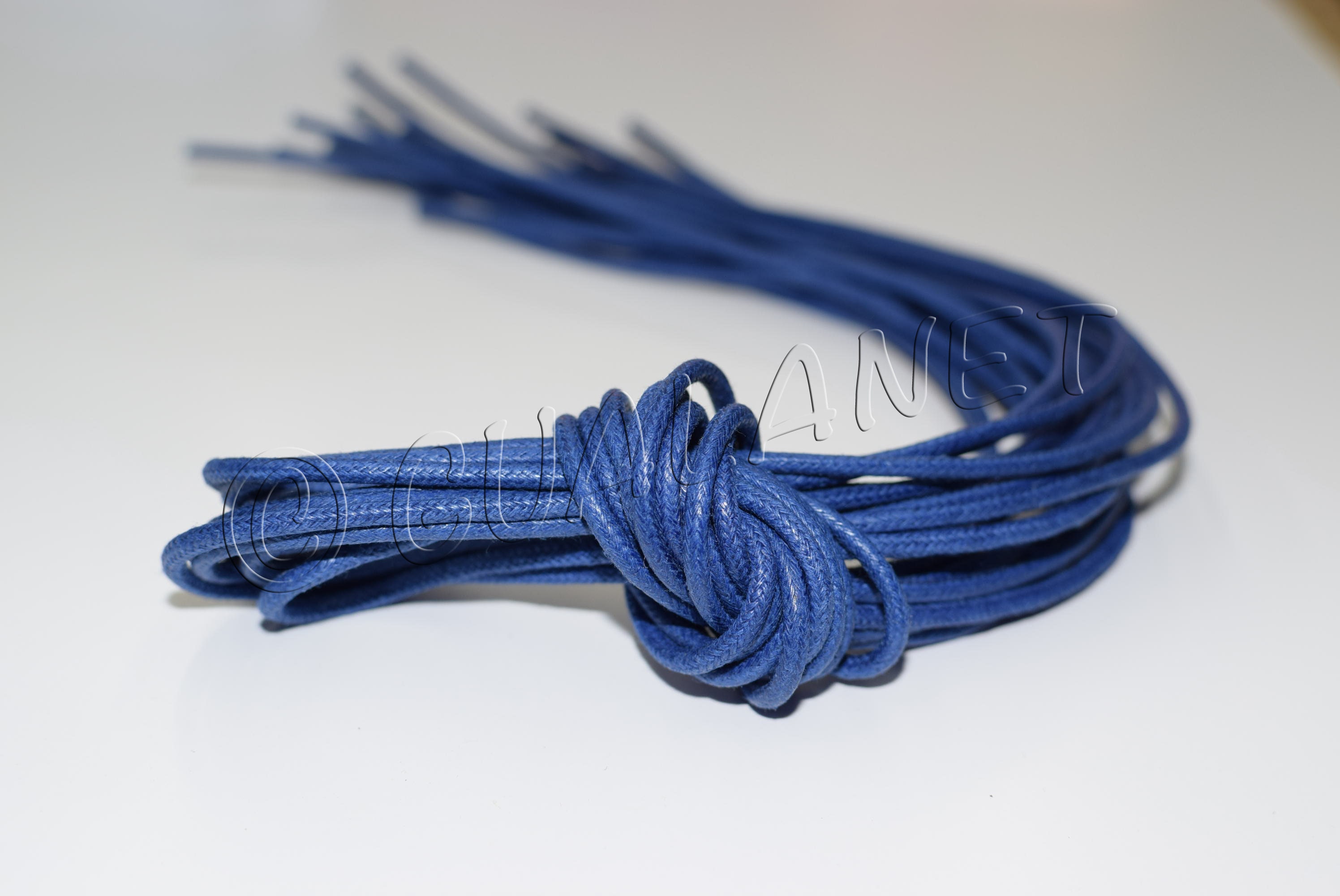 1 Pair - ROUND Premium Waxed Cotton Dress Shoelaces Thin Colorful Shoe ...