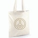 Peace Sign in Gold Tote Bag - Etsy