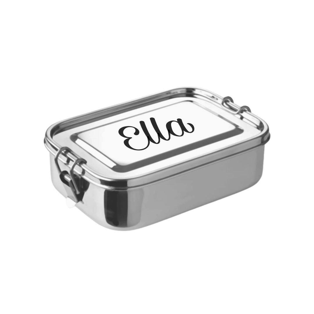 Personalized Lunch Box Stainless Steel | Gift | Laser Engraved - Etsy