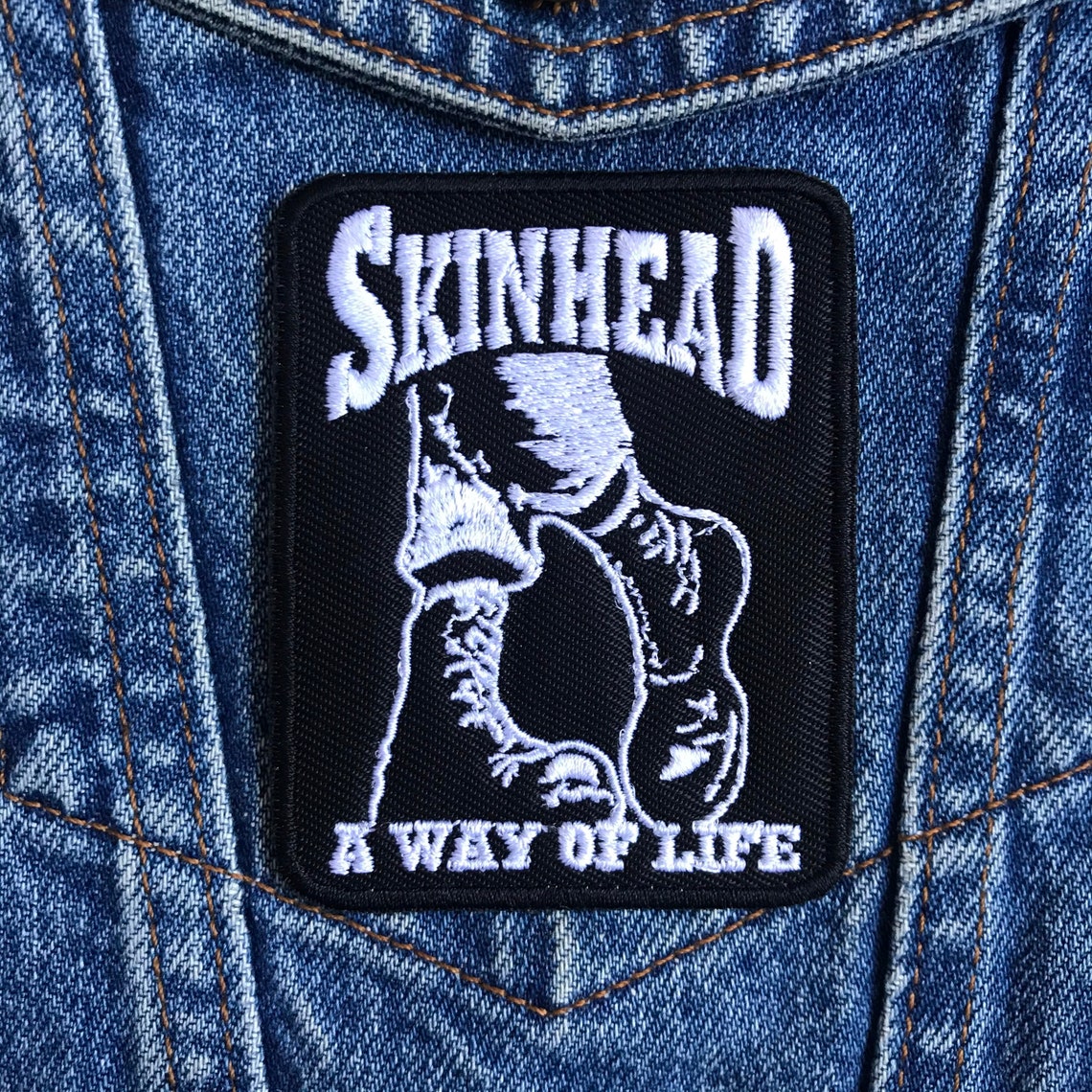 Skinhead Iron on Patch - Etsy