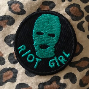 Riot Girl Black Iron on Patch - Etsy