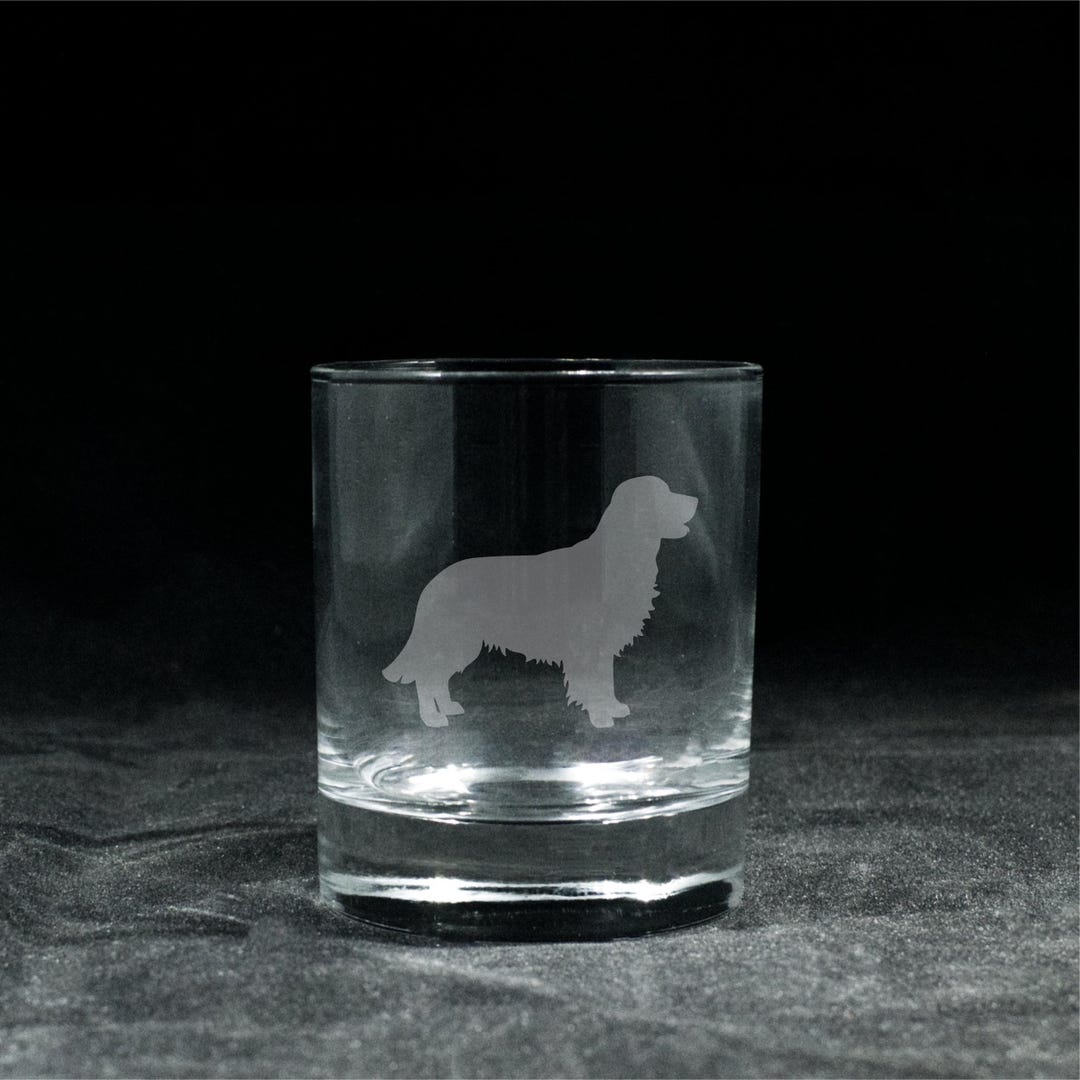 Golden Retriever Glass | Water | Wine | Whisky | Beer | Gift | Laser ...