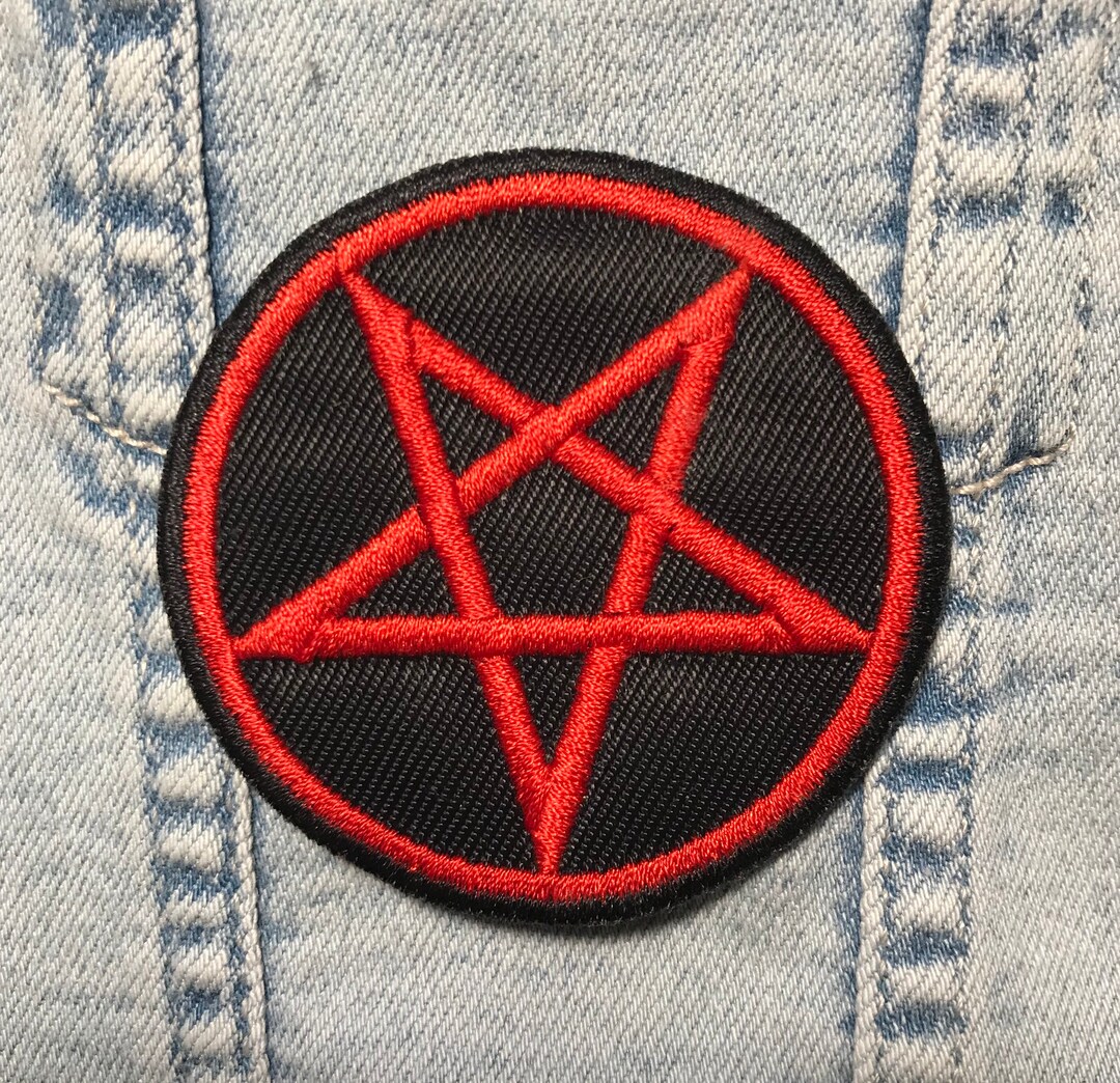 Pentagram Iron on Patch - Etsy