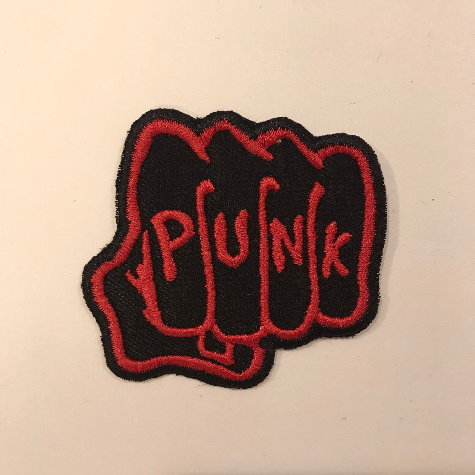 Punk Fist Iron on Patch | Etsy