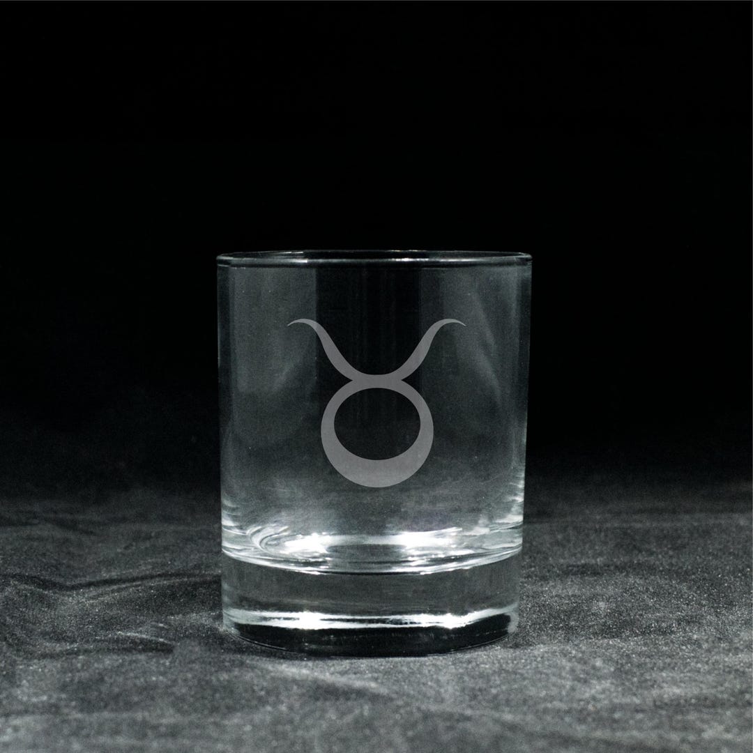 Taurus Glass | Water | Wine | Whisky | Beer | Gift | Laser Engraved - Etsy