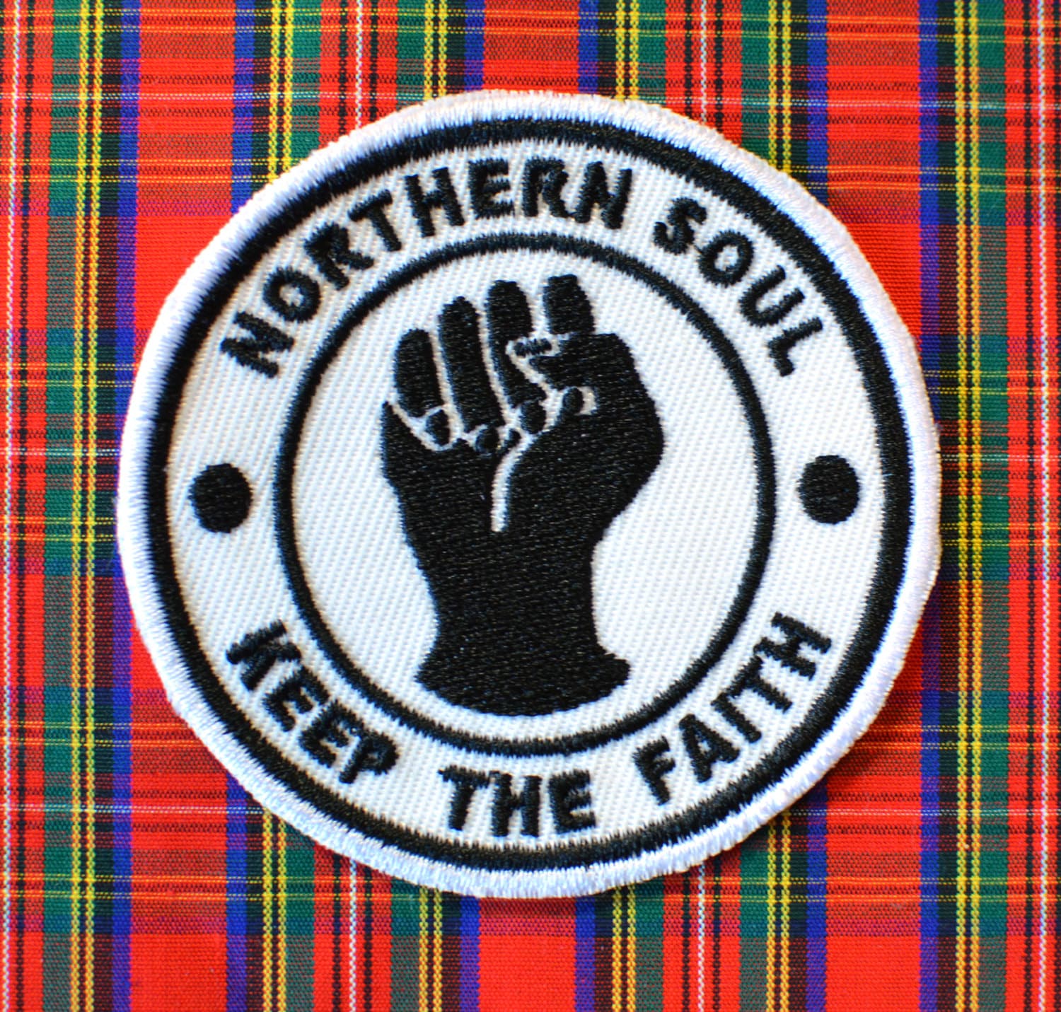 Iron on Patch Northern Soul Keep the Faith Mod | Etsy