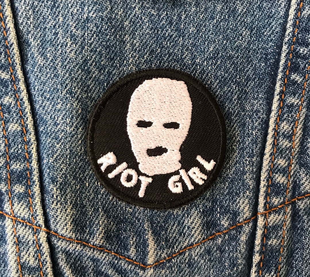 Riot Girl Black Iron on Patch - Etsy