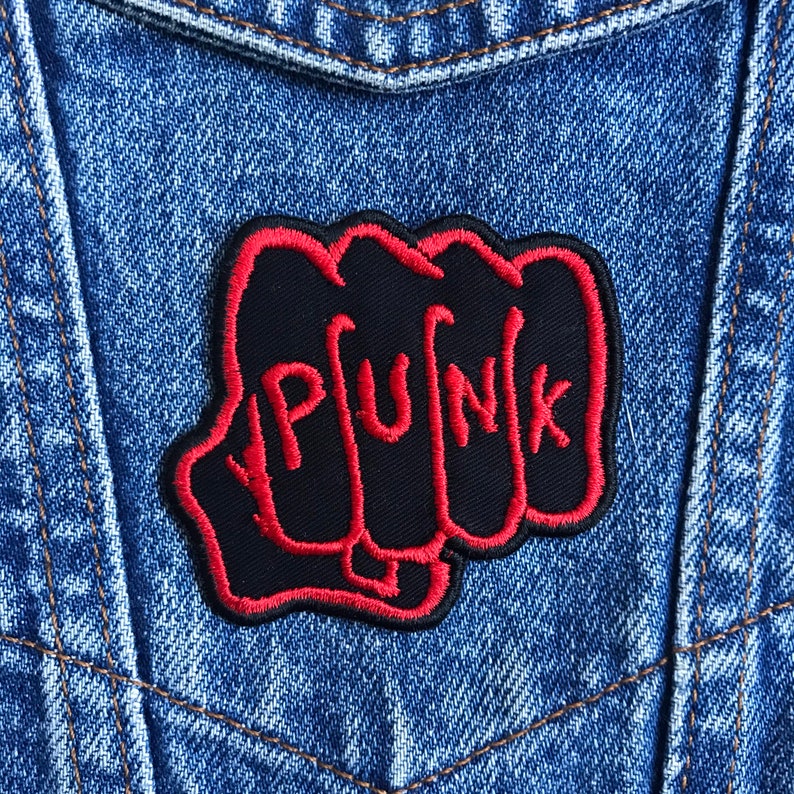 Punk Fist Iron on Patch - Etsy