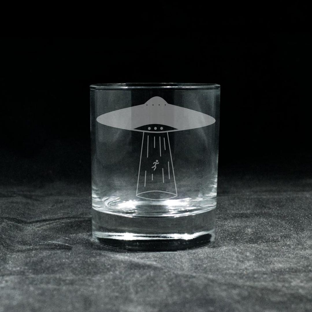 Alien UFO Beam Glass | Water | Wine | Whisky | Beer | Gift | Laser ...