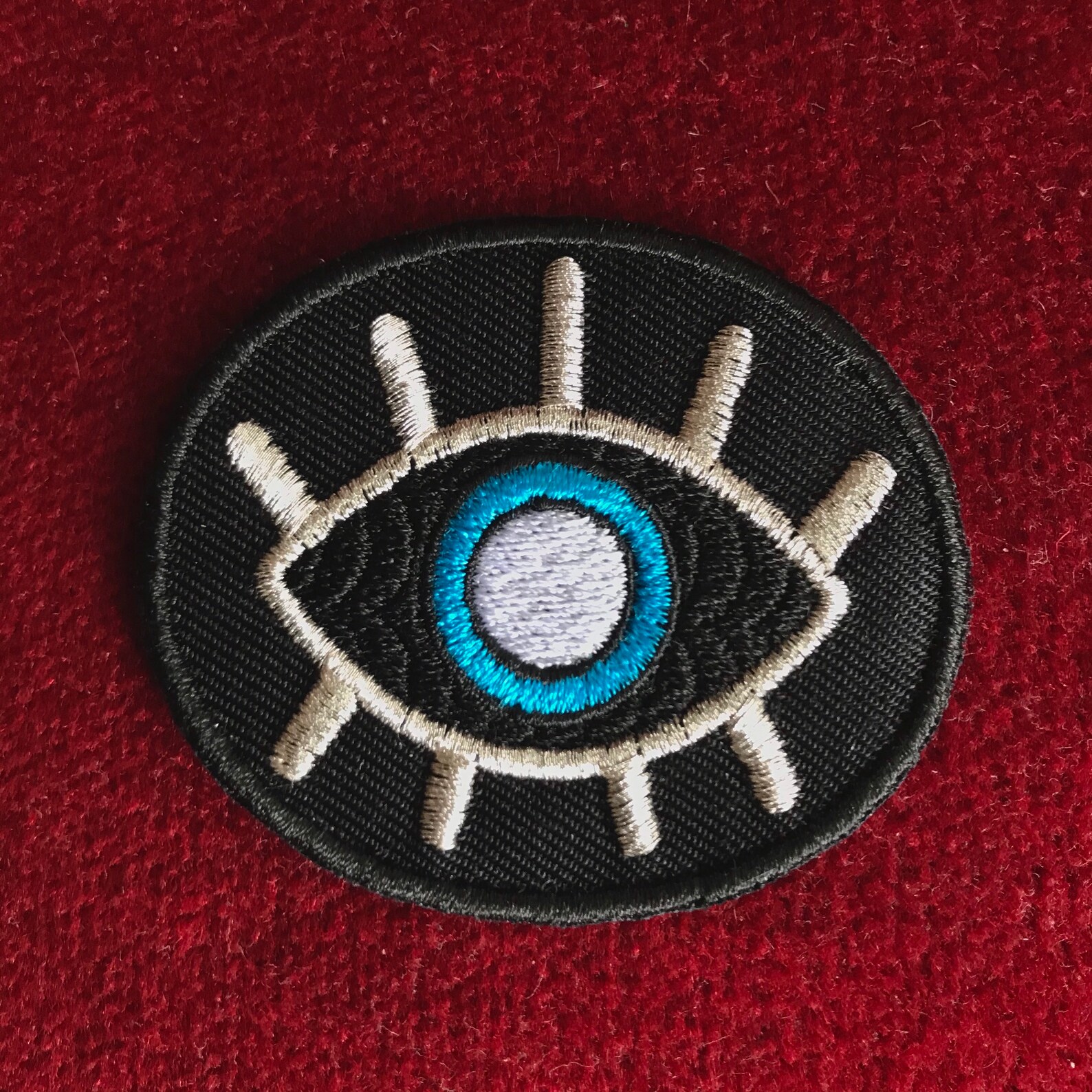 Evil Eye Black Iron on Patch | Etsy