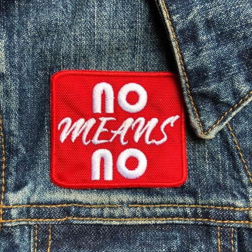 No Means No Iron on Patch | Etsy