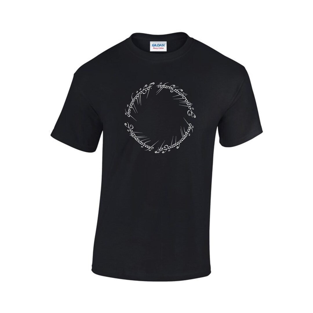 LOTR T-shirt Lord of the Rings Elvish Quote Print DTG - Etsy