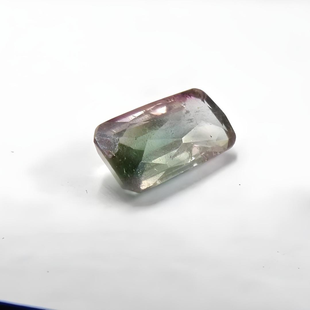 Natural Multi Color TOURMALINE RECTANGLE Cut 3.09 Carats GEMSTONE for ...