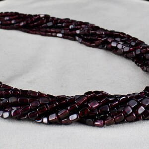 Natural GARNET SQUARE Gemstone Ladies 10 Line 1085 Carats Gemstone ...