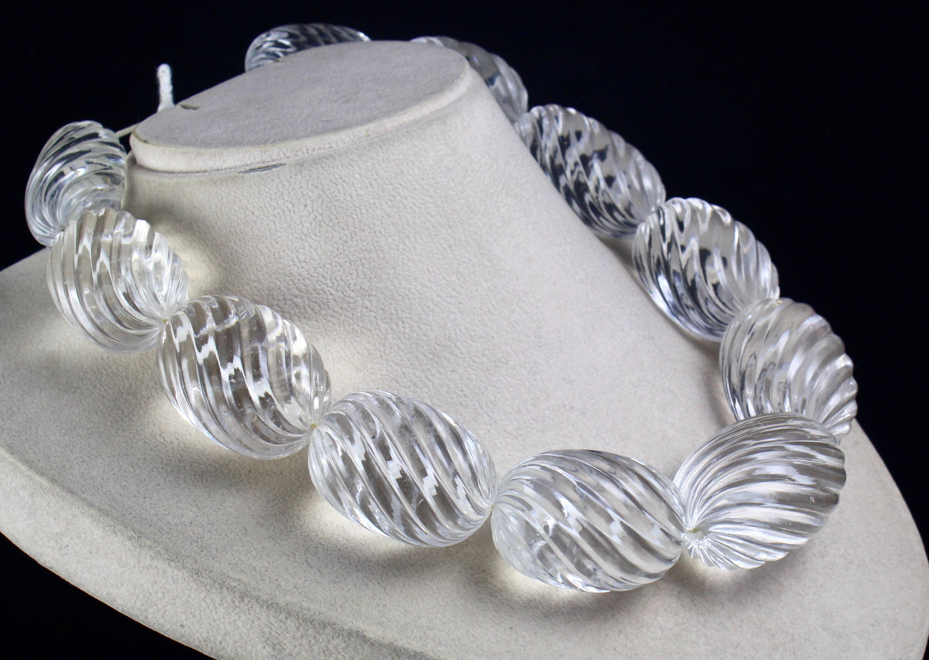 11 Pcs 2965 Cts Natural White ROCK CRYSTAL QUARTZ Carved Oval - Etsy