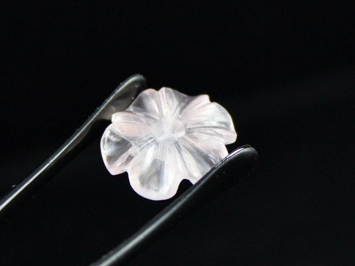 Finest Natural ROSE QUARTZ Carved FLOWER 11 Pcs 97.35 Carats - Etsy