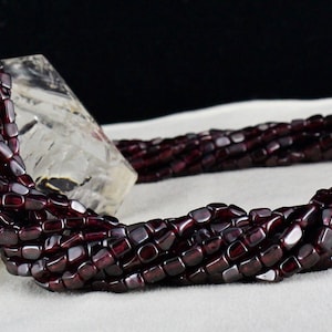 Natural GARNET SQUARE Gemstone Ladies 10 Line 1085 Carats Gemstone ...