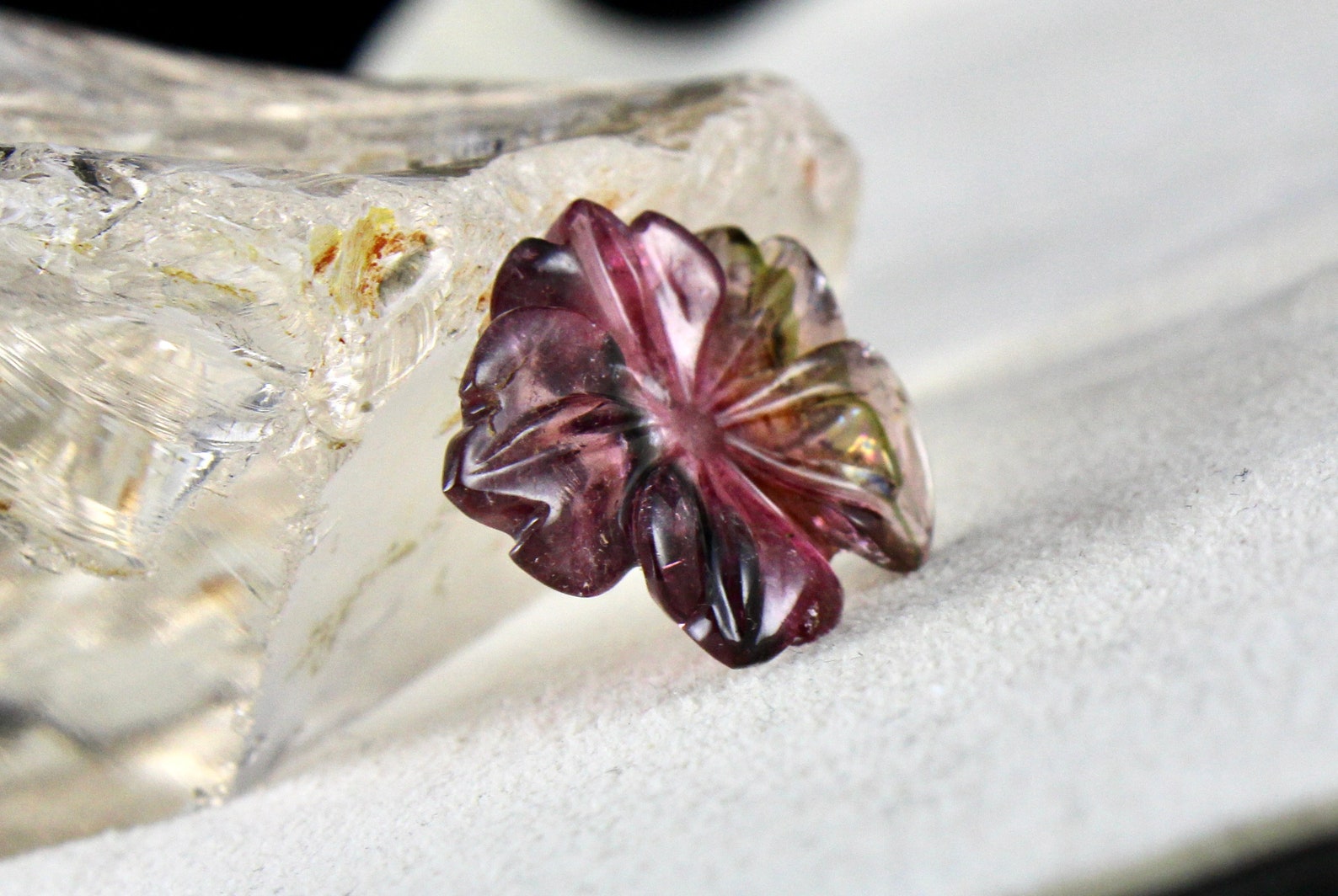 Natural Multi TOURMALINE Carved FLOWER 18.99 Carats GEMSTONE - Etsy