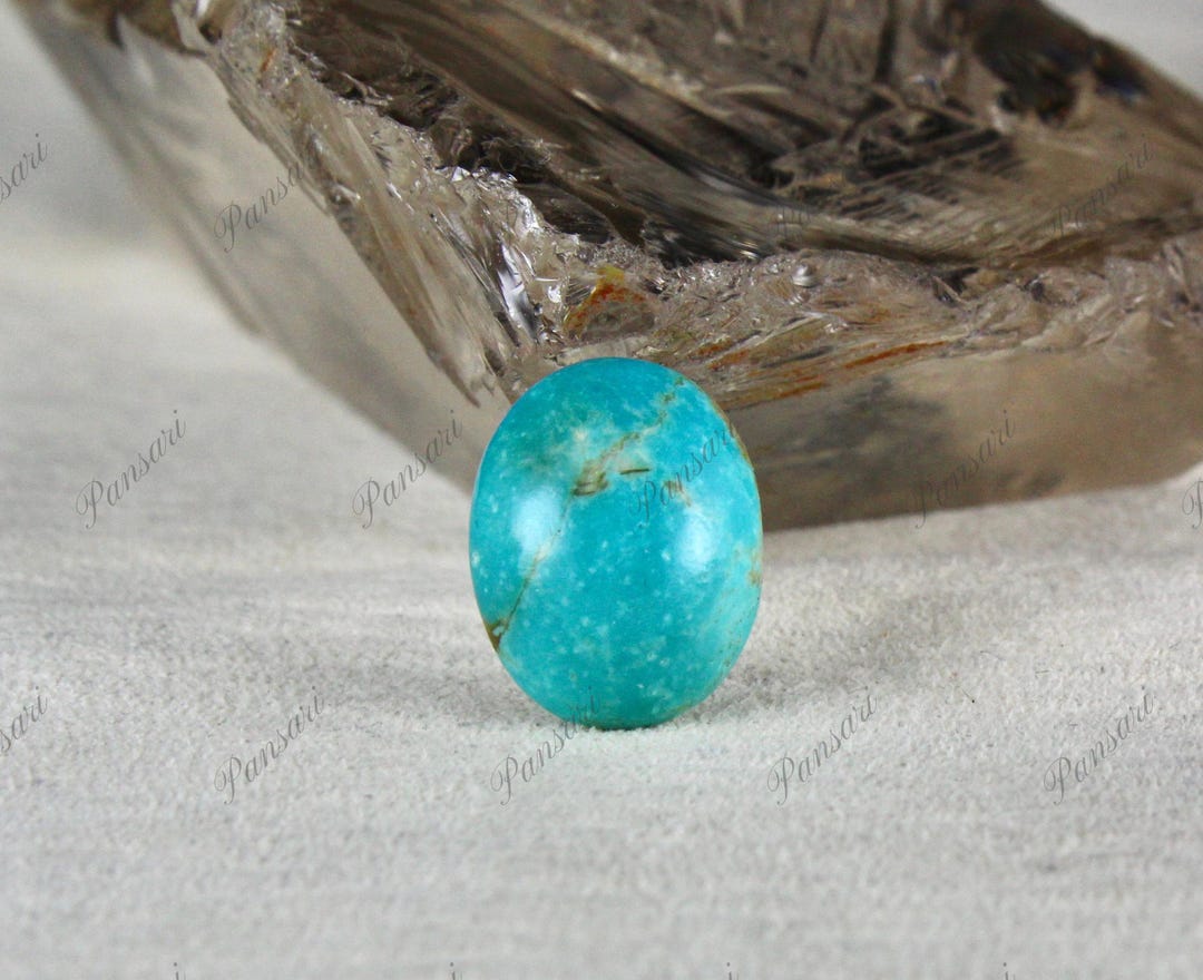 Natural Blue Real Turquoise Oval Cabochon 20x16mm 15.90 Carats Gemstone ...
