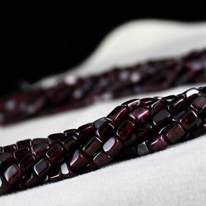 Natural GARNET SQUARE Gemstone Ladies 10 Line 1085 Carats Gemstone ...