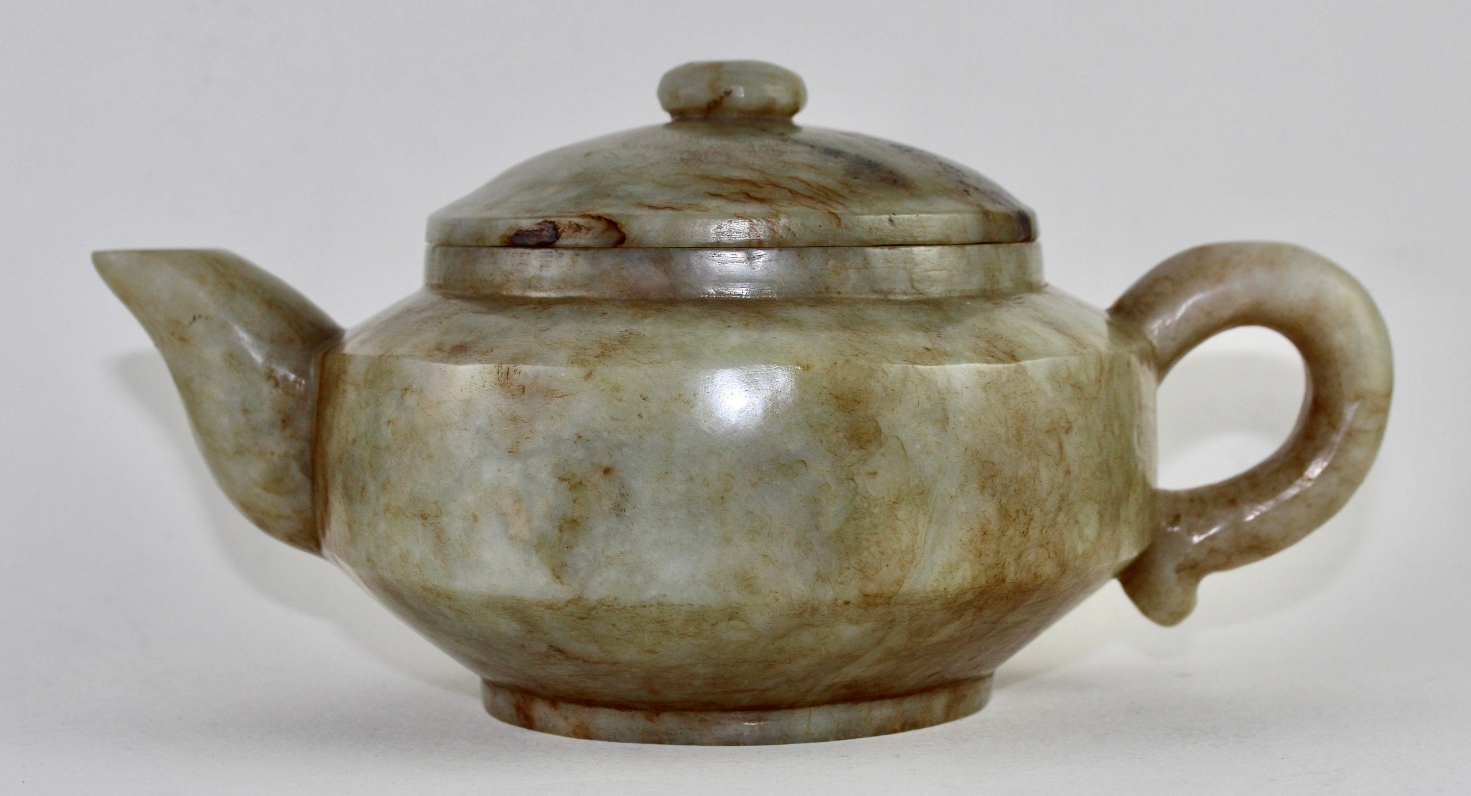 Vintage Natural Nephrite Jade 5033 Ct Old Gemstone Carved Tea - Etsy