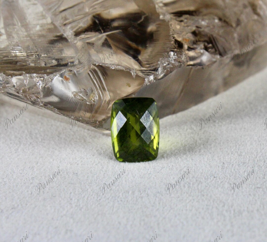 Green Vesuvianite Idocrase Cushion Cut 11.20ct Loose Gemstone for Ring ...