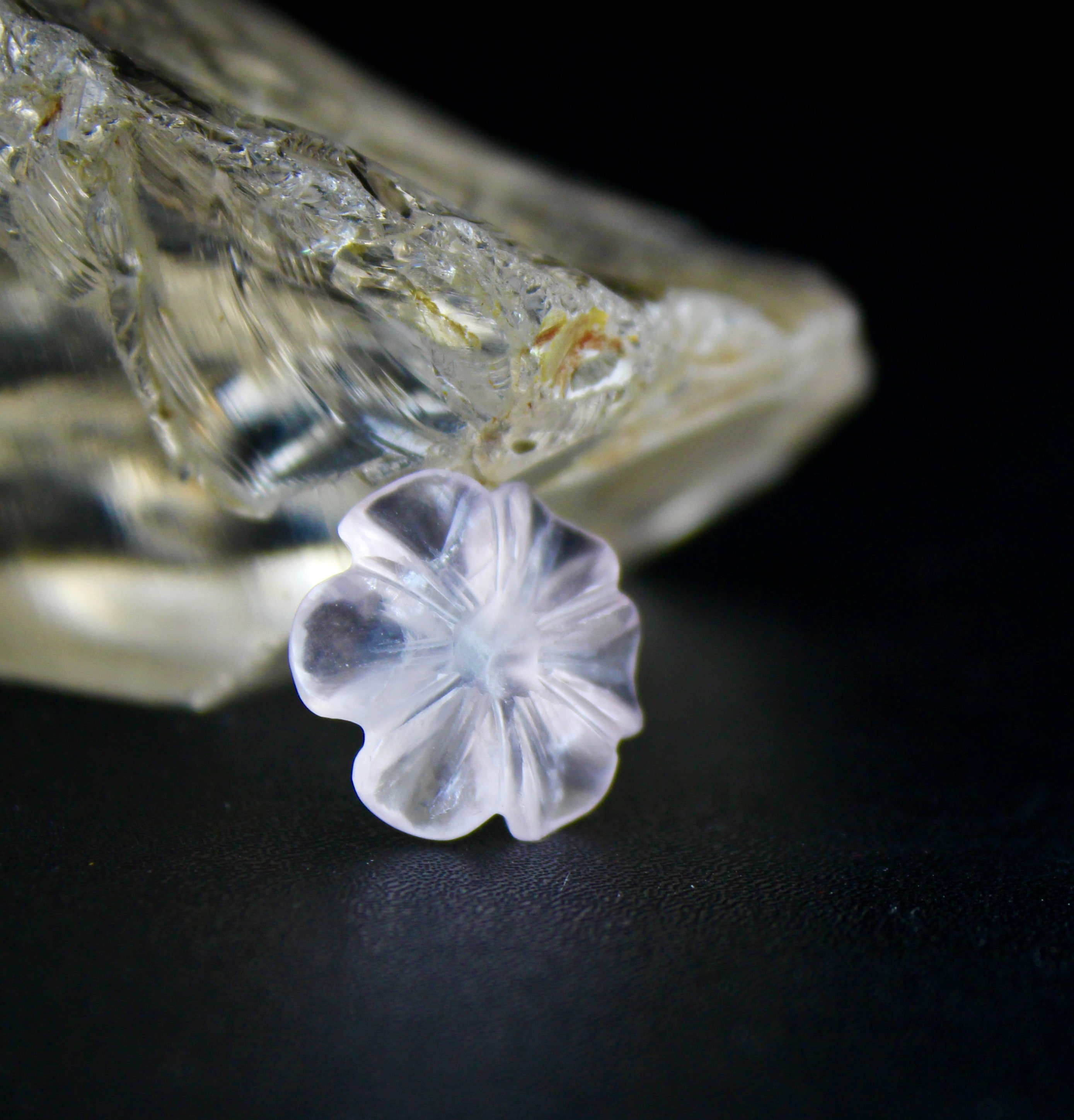 Finest Natural ROSE QUARTZ Carved FLOWER 11 Pcs 97.35 Carats - Etsy