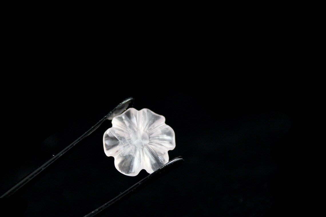 Finest Natural ROSE QUARTZ Carved FLOWER 11 Pcs 97.35 Carats - Etsy