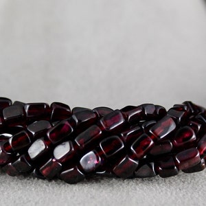Natural GARNET SQUARE Gemstone Ladies 10 Line 1085 Carats Gemstone ...