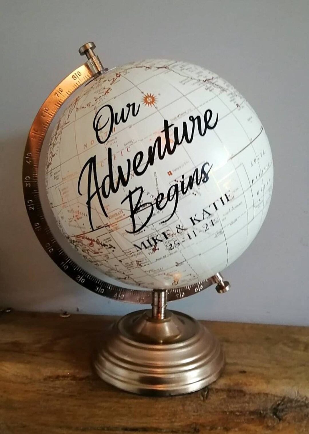 Personalised Wedding Sign the Globe Decal Vinyl Transfer Only - Etsy