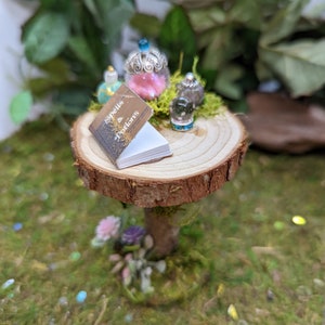 Fairy Table W/ Books & Potions, Fairy Spells and Potions Table, Fairy ...
