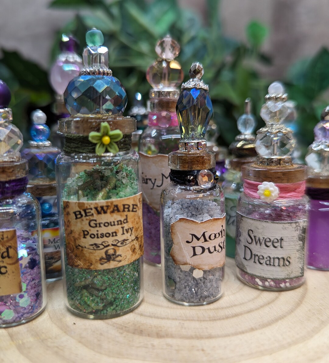 Miniature Fairy Potion Bottles, Fairy Miniature Bottles, 3 or 5 Magic ...