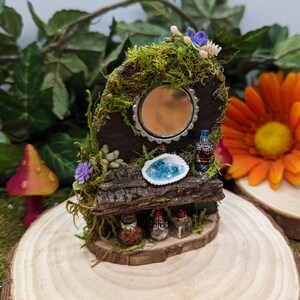 Handcrafted Fairy Garden Vanity Table With Potions & Mirror - Etsy