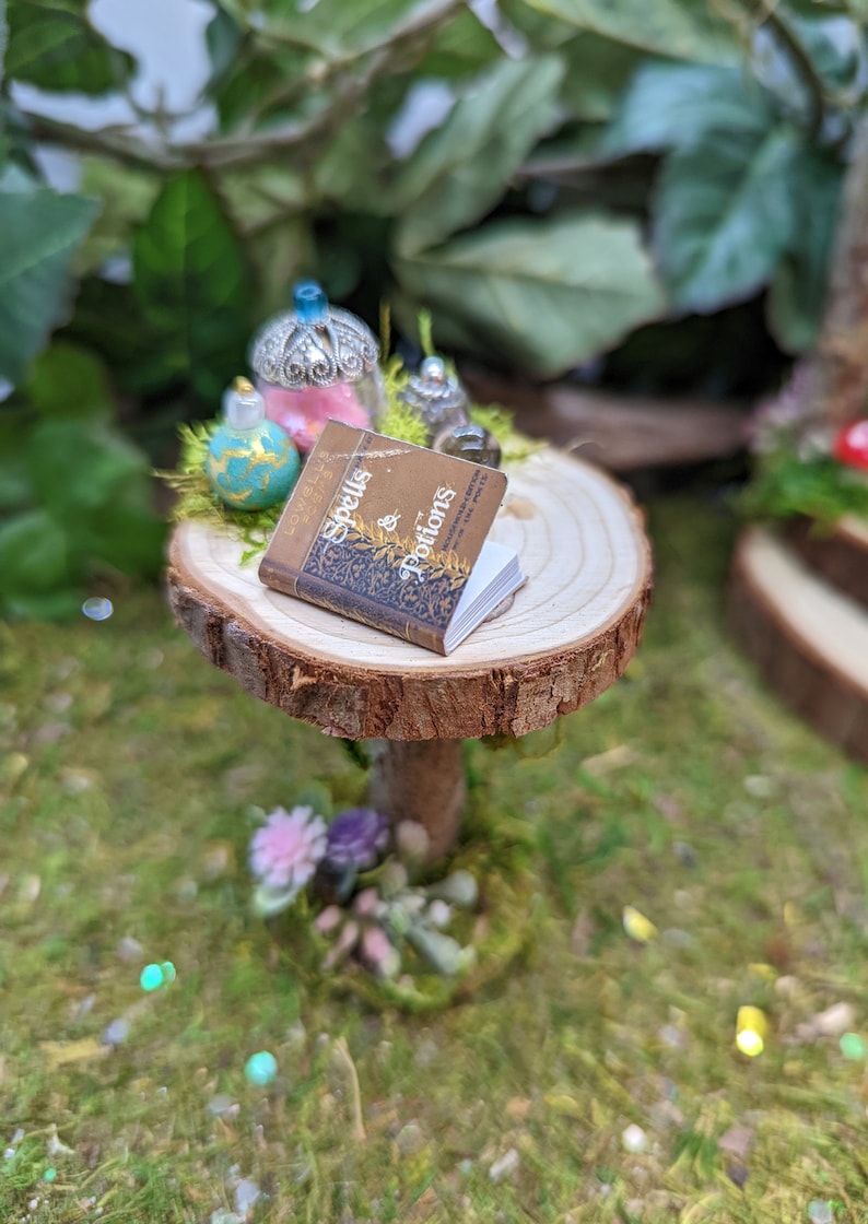 Fairy Table W/ Books & Potions Fairy Spells and Potions - Etsy