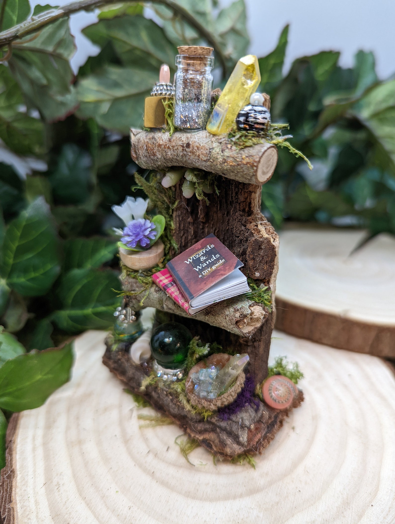 Fairy Bookshelf Fairy Garden Accessories Fairy Garden Book | Etsy