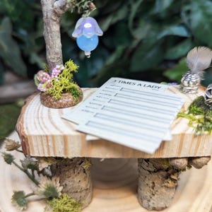 Miniature Fairy Desk With Glow-in-dark Lamp: Enchanted Wood Furniture ...