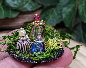 3 or 5 Miniature Potion Bottles, Fairy Miniature Bottles, Magic Fairy ...